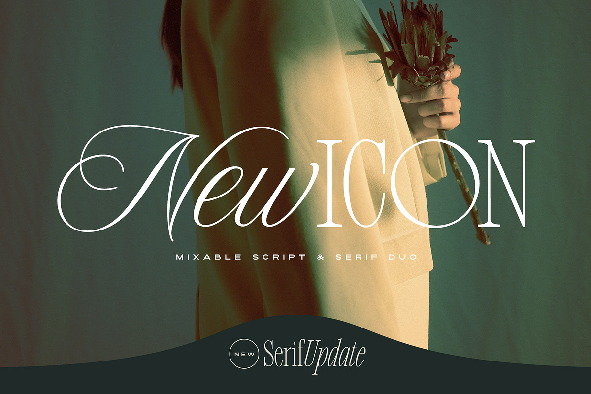 New Icon Font Duo (Updated!), a Script Font by Sam Parrett