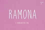 Ramona | A Handwritten Font, a Sans Serif Font by Zone 6
