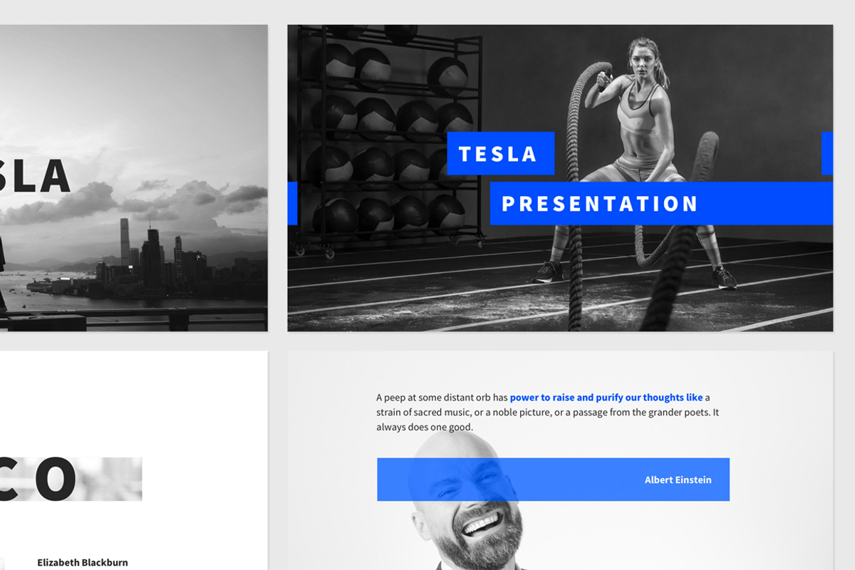 TESLA powerpoint template, a Presentation Template by ShapeSlide