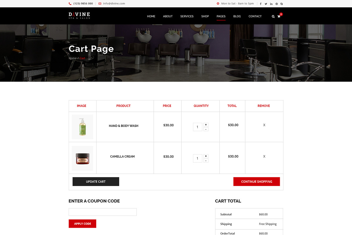 Divine - Photoshop Template, a Websites & App Template by DigitalCenturySF