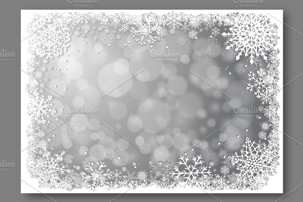 Silver Christmas vector background, a Decorative Illustration by MSA ...