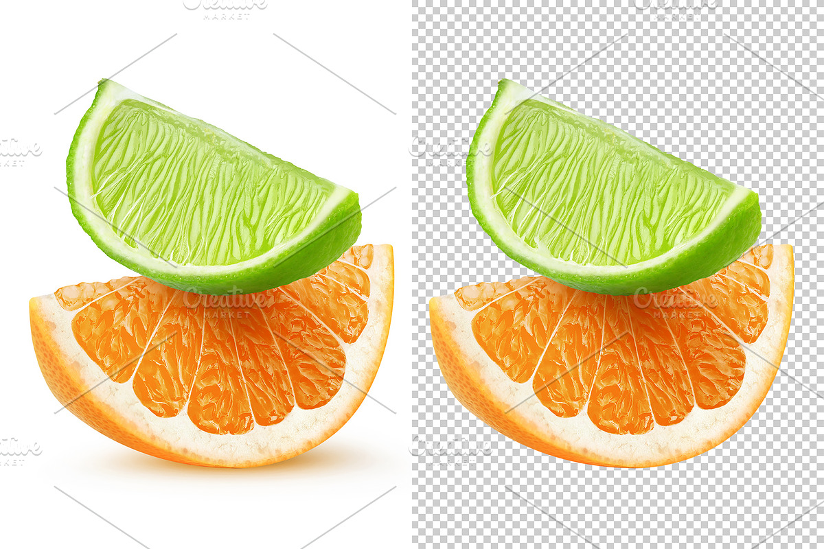 Citrus pieces on top of each other, an Object Graphic by Fruits+Veggies