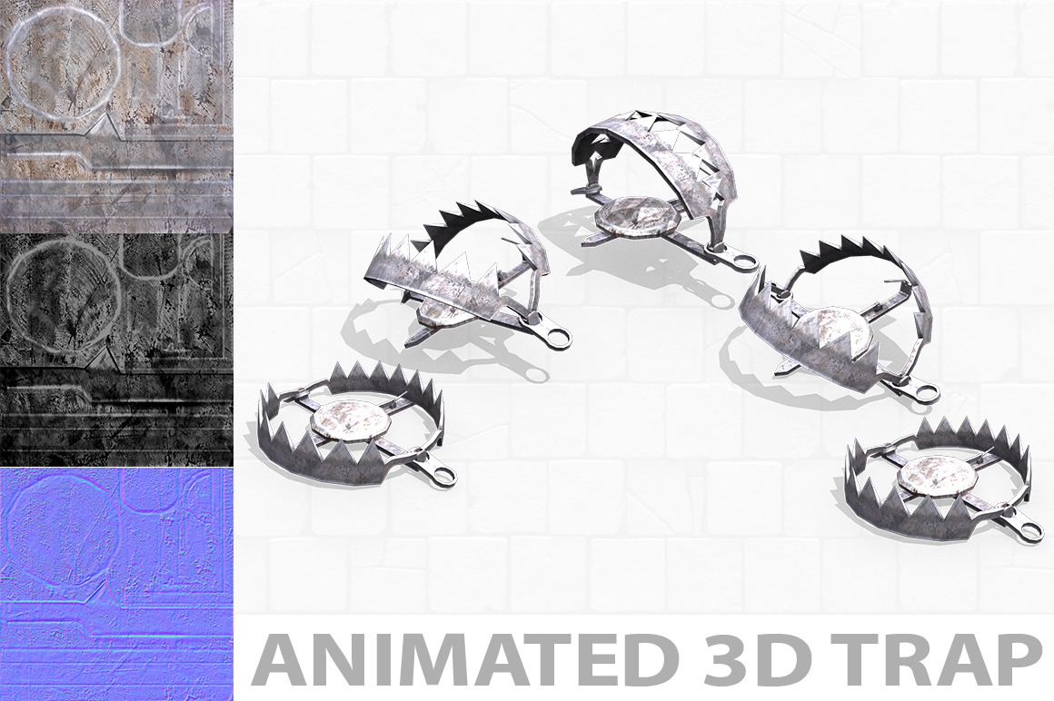 Animated 3D Trap, an Object 3D Model by Beatheart Creative Studio