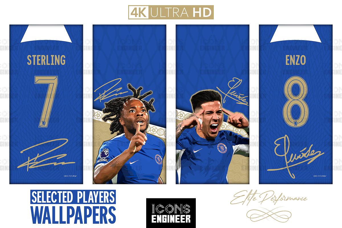 Chelsea 23/24 Theme Pack | Home Kit, an Icon by IconsEngineer