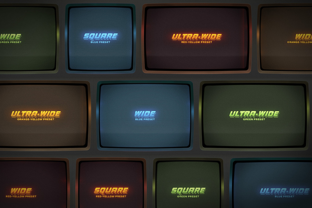 CRT Machine - Retro Monitor Effect, a Layer Style Add-On by bangingjoints