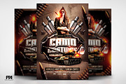 Camo Costume Party Flyer Template, a Flyer Template by PawlowskiArt