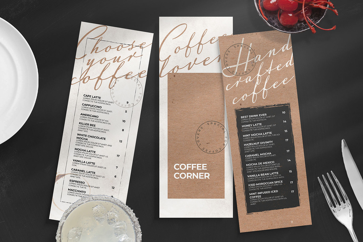 Simple Cafe Menu Template, a Flyer Template by BrandPacks