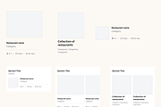 Food Delivery App Wireframe Kit, an UI Kit Template by PixelUX