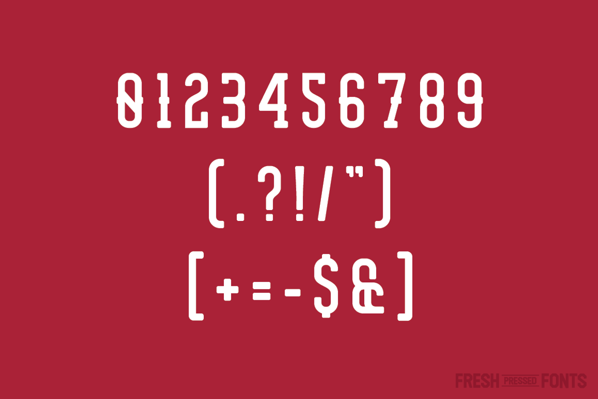 Parliament Font, a Slab Serif Font by Fresh Pressed Fonts