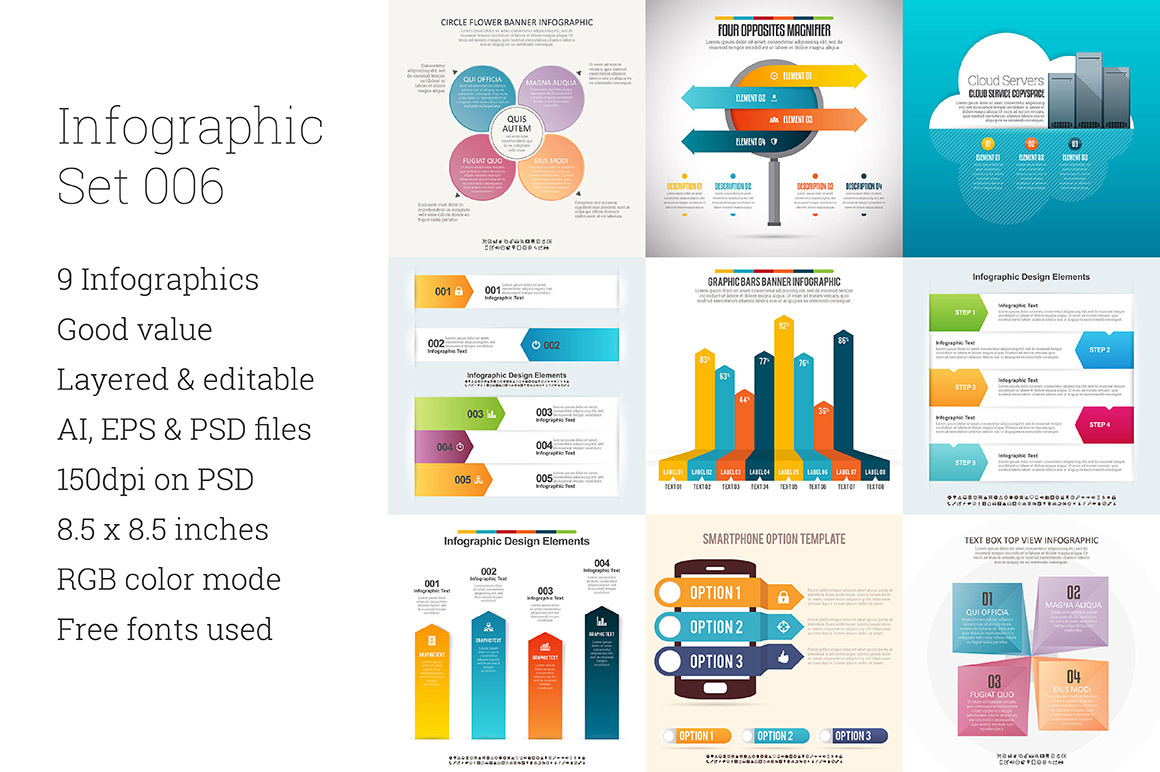 Infographic Set 6, a Templates & Theme by h.utomo