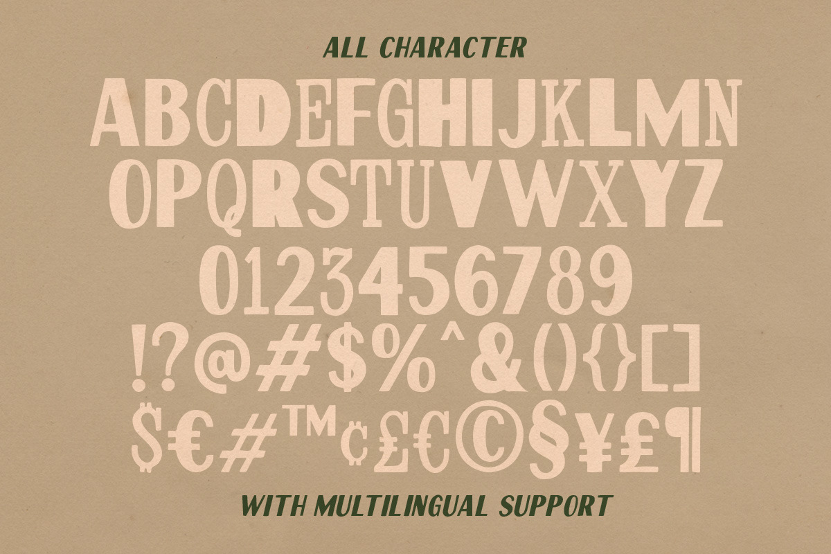 Rustic Changer Display Font, a Sans Serif Font by Letterhend Studio