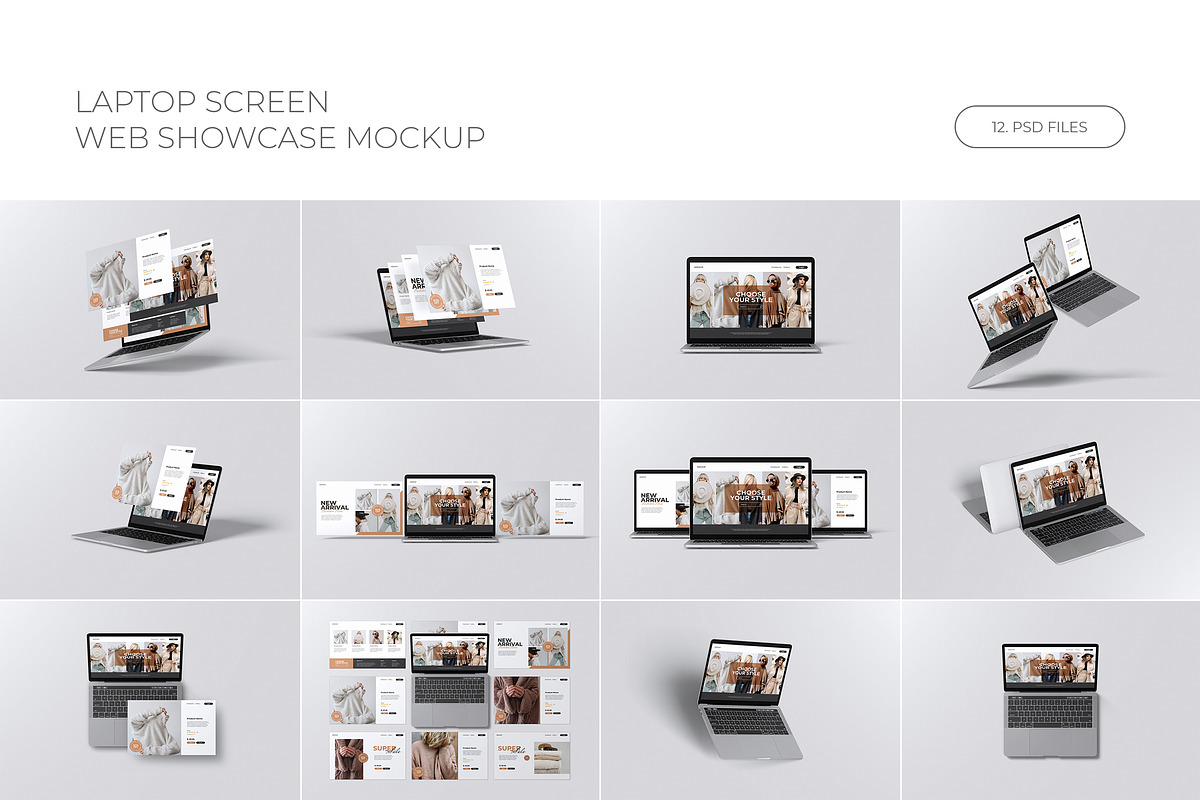 Laptop & Website Screen Mockup, a Mac Mockup by Mockup Supper