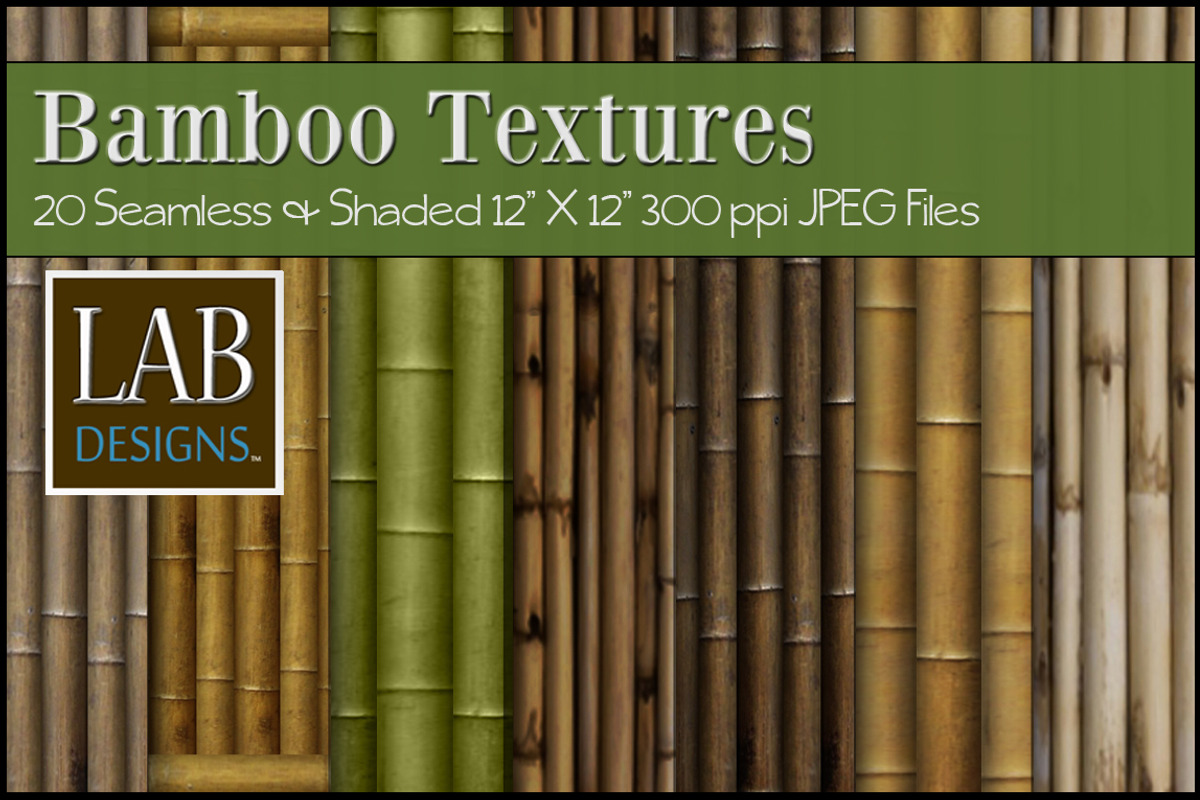20 Bamboo Textures, a Texture Graphic by Lab Designs