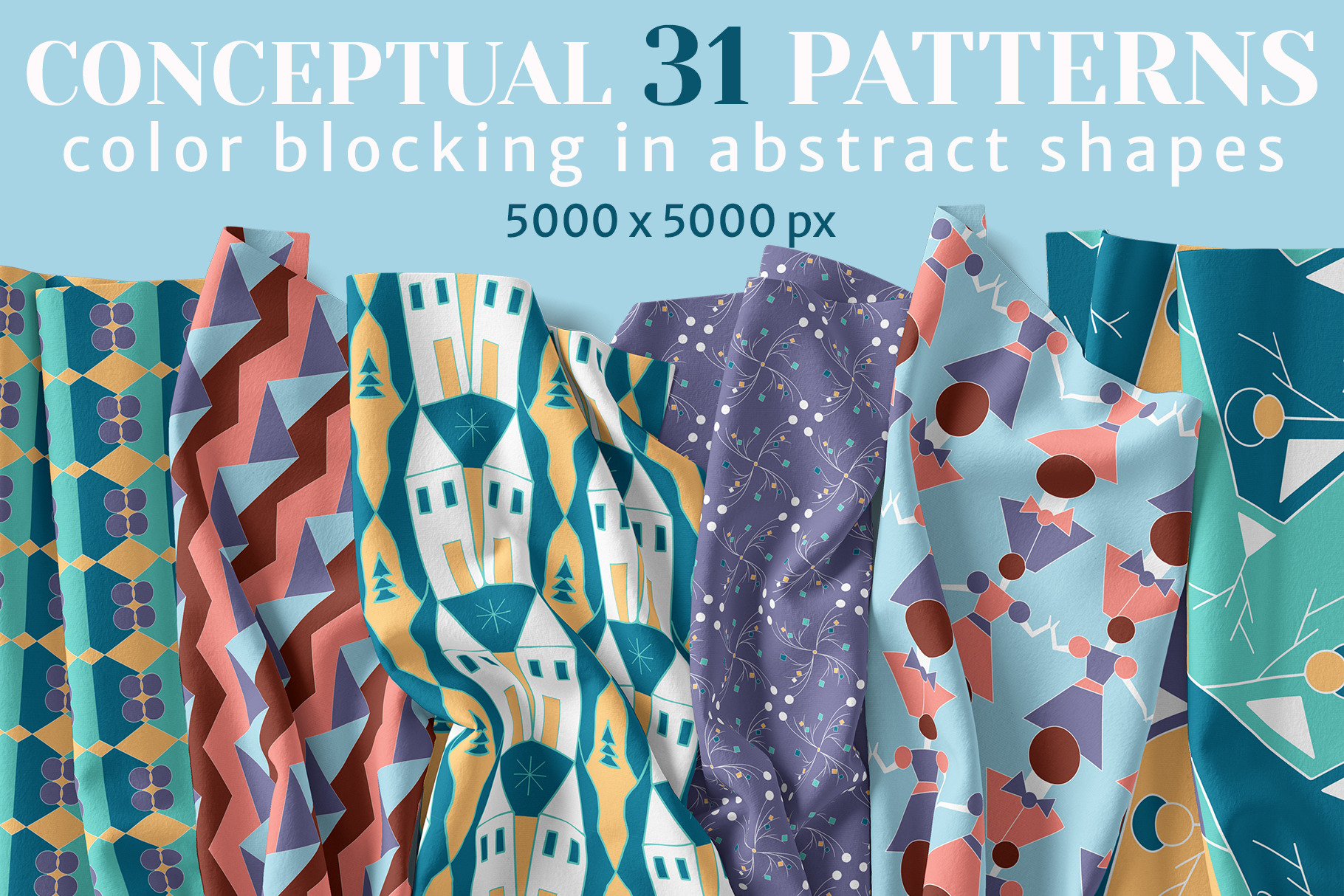 Surreal patterns and abstract shapes