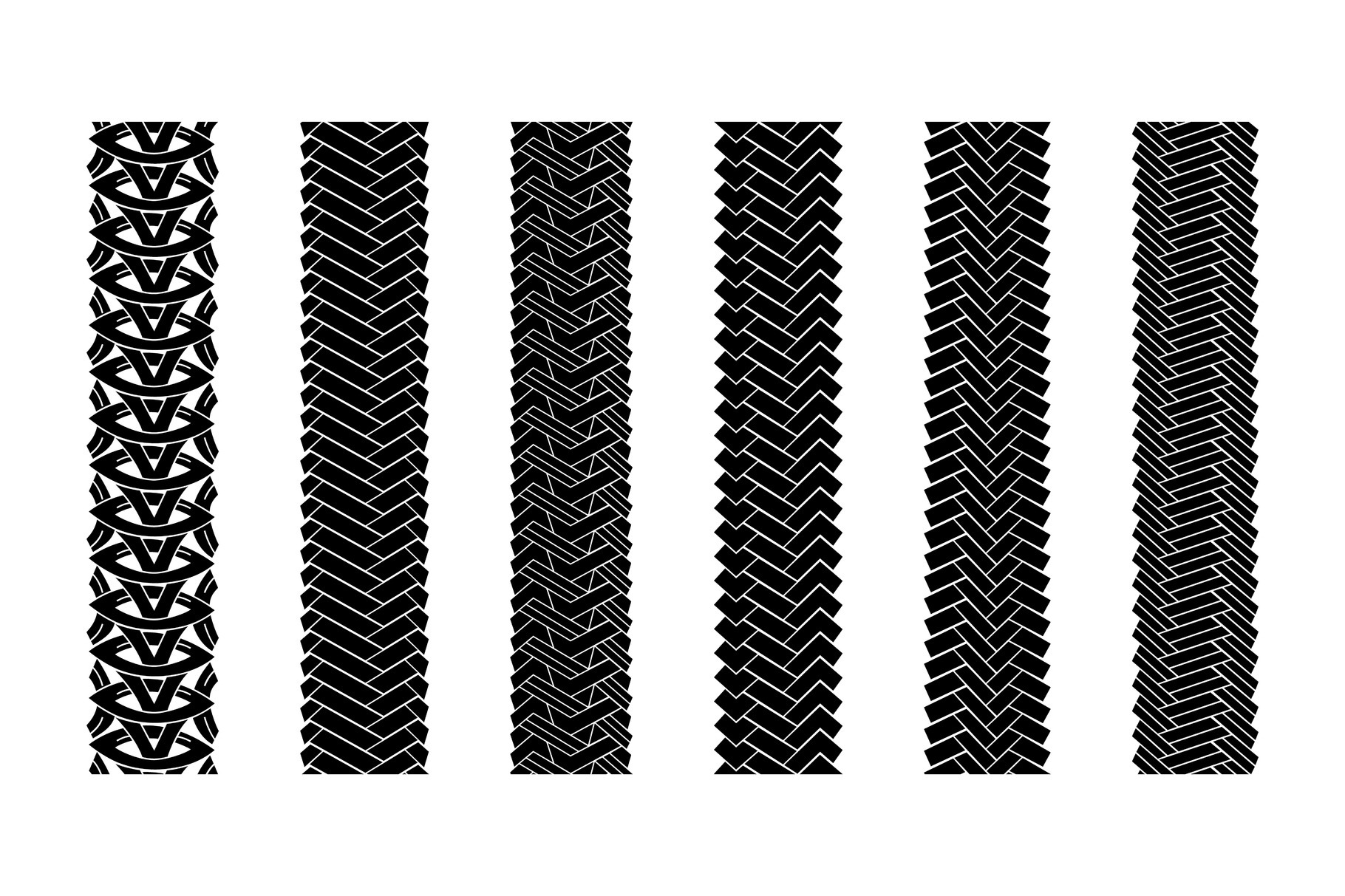 Editable tire tracks texture, an Object Illustration by the8monkey