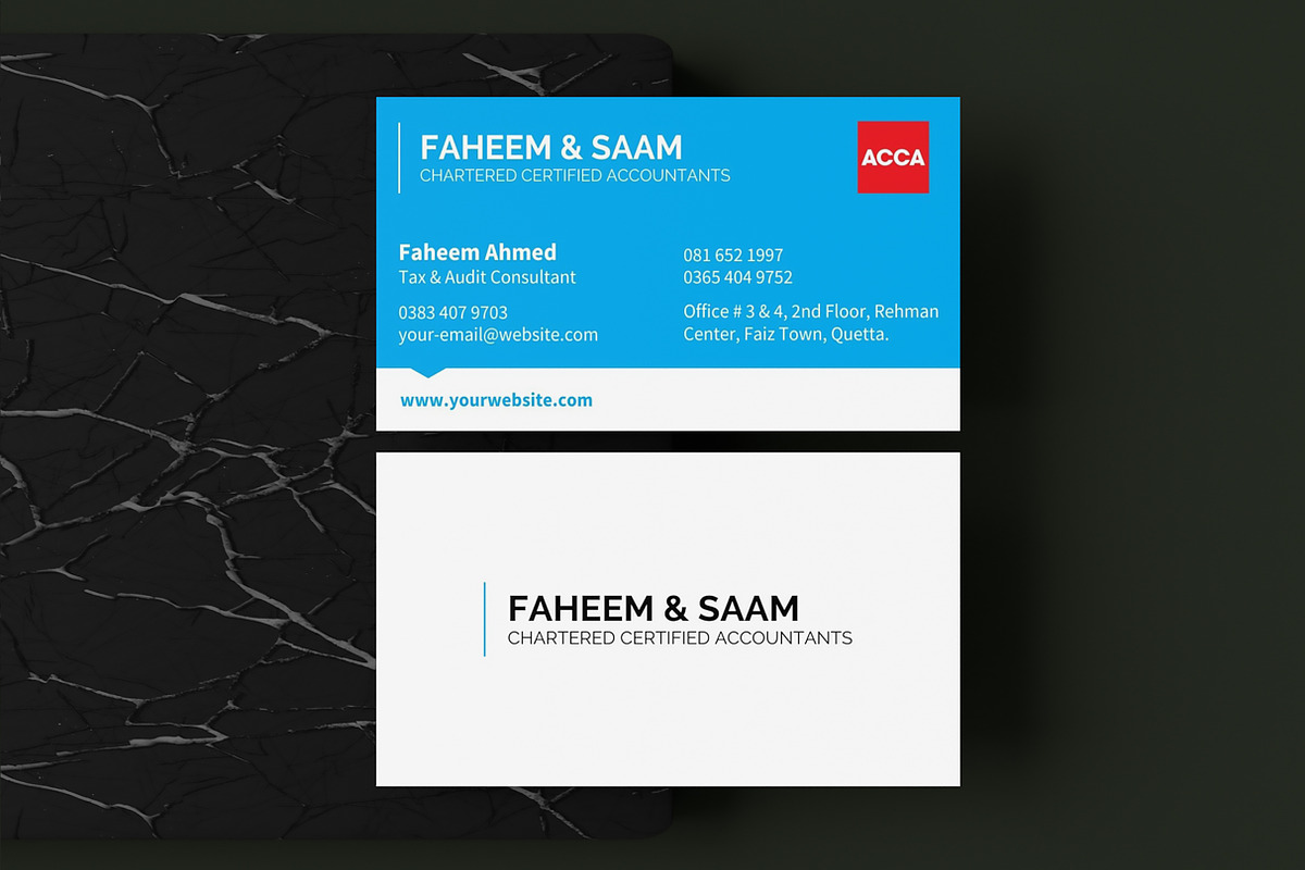Accountant Business Card Template
