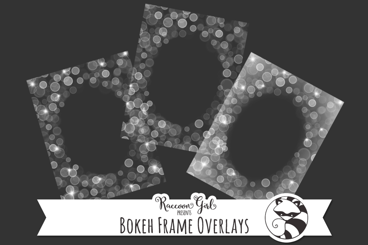 Bokeh Frame Overlays, a Texture Graphic by RaccoonGirl Design