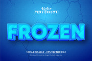 Frozen style editable text effect, a Brushes & More by designvectx