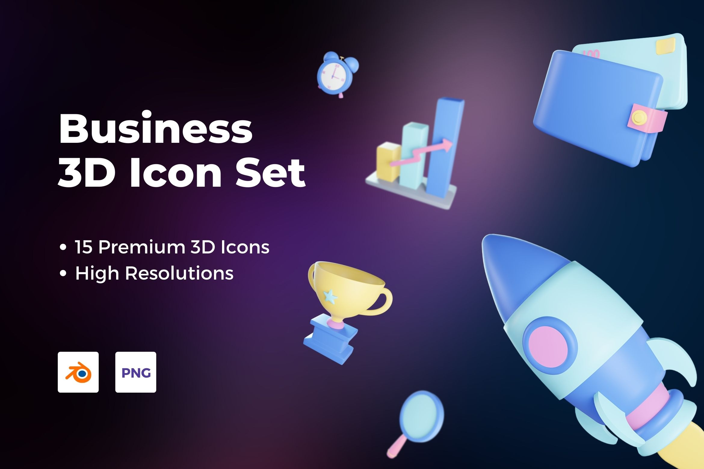3D Icon Business set, an Icon by Nirmana Visual