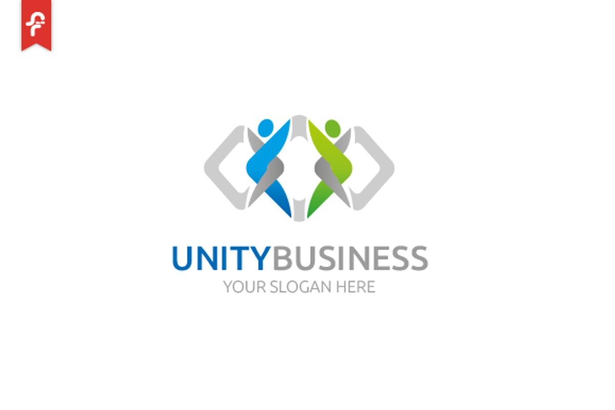 Unity Business Logo, a Branding & Logo Template by ft.studio