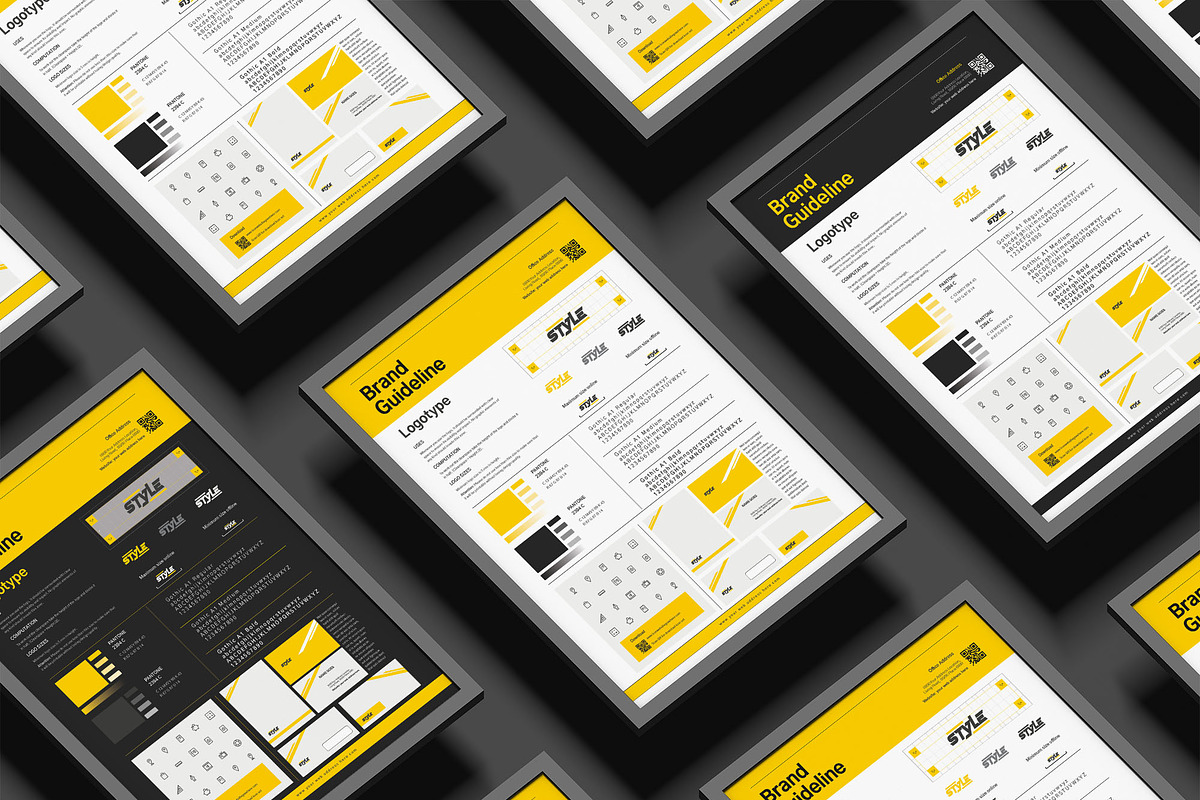 A3 Brand Guideline poster Design