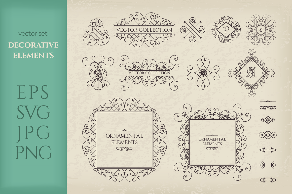 Vector Set of Page Decorations, a Decorative Illustration by dacascas