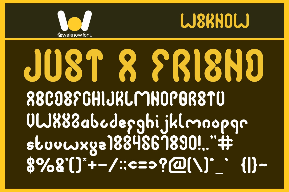 justta font