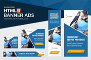 HTML5 Technology Banner Ad Templates, a HTML Template by KingBanners