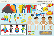 Build Your Own Superhero (boy), an Illustration by Lovely Clementine