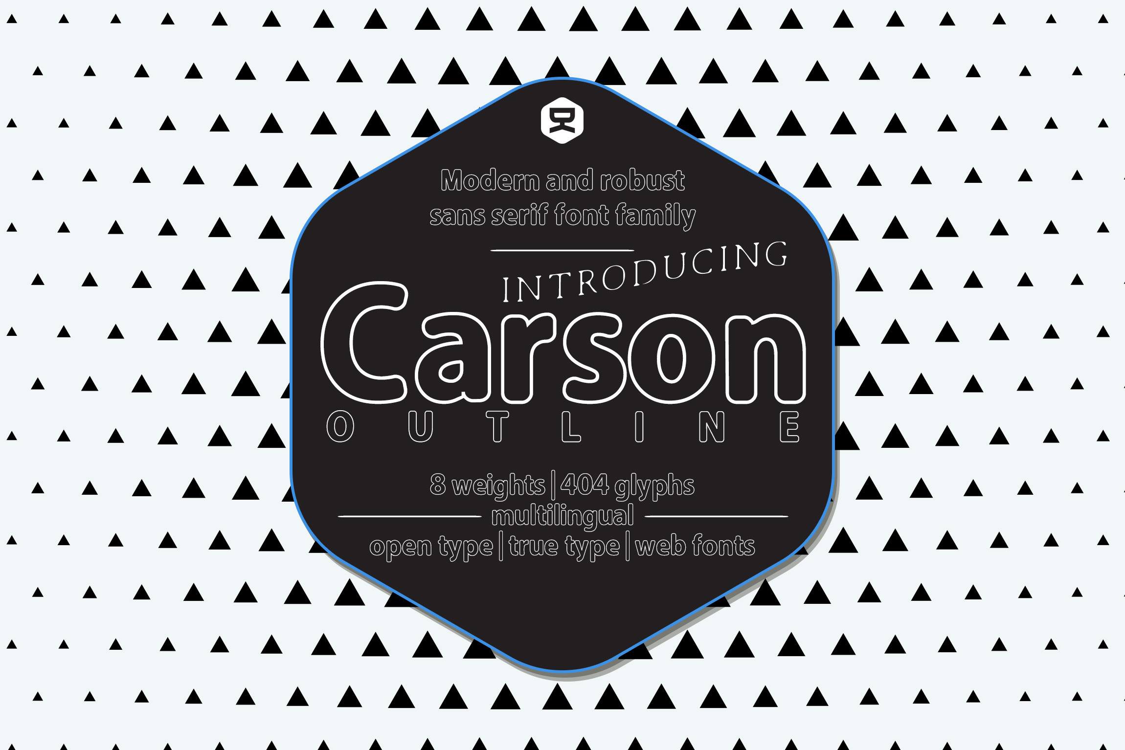 Carson Outline - 30% OFF, a Sans Serif Font by Quzma Supply Co ...