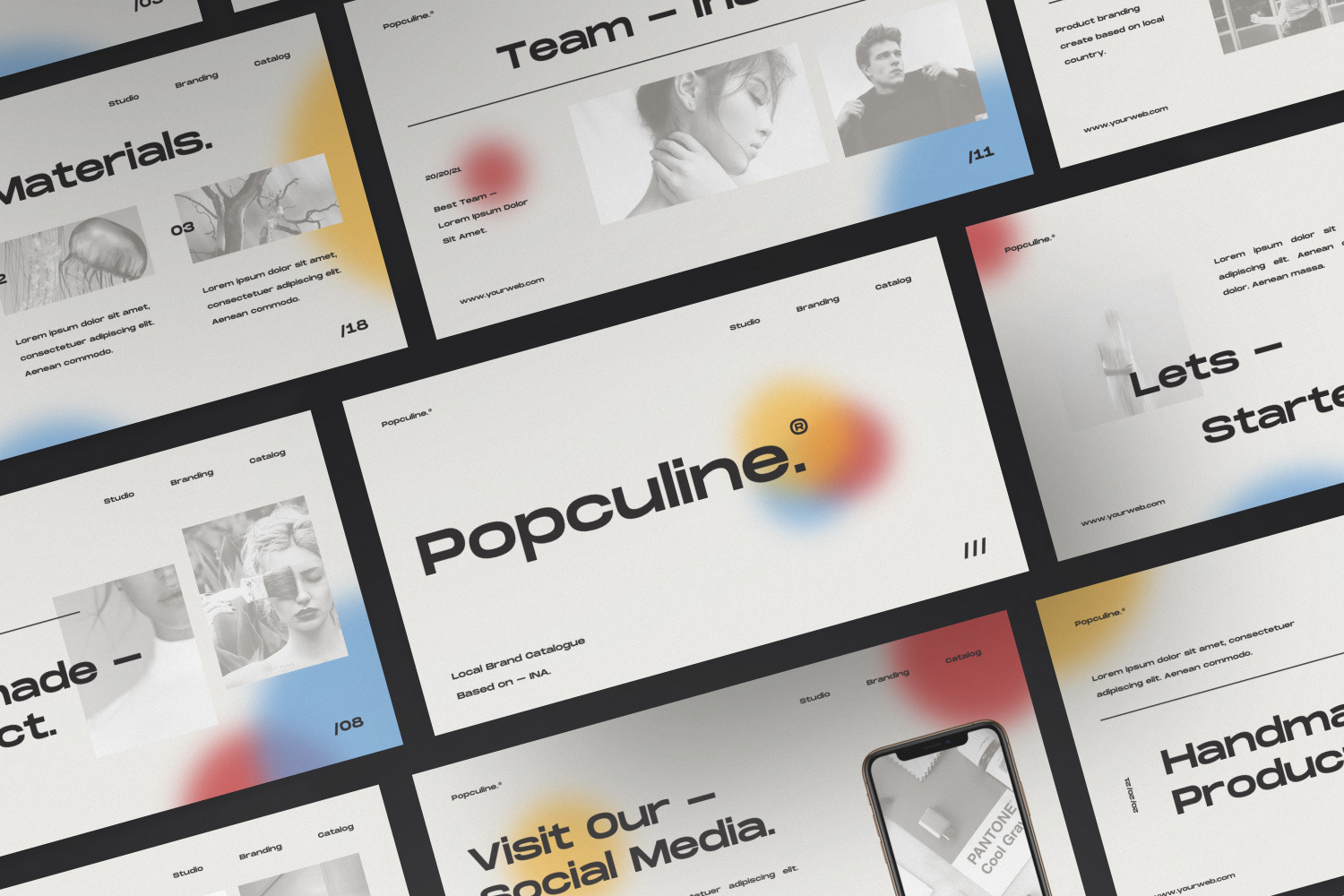 Popculine - Google Slide Lookbook, a Presentation Template by Typetemp ...
