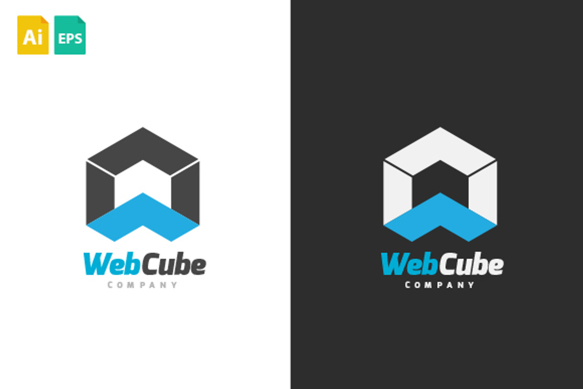 WebCube Logo, a Branding & Logo Template by Schneider Design Store
