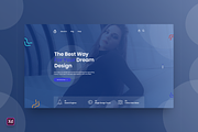 Hero Header Landing Page Template | Landing Page Templates ~ Creative ...