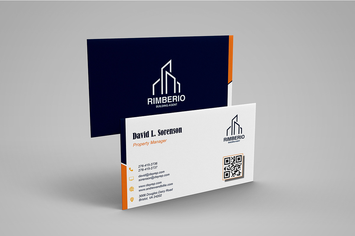 Clean Double Business Card PSD