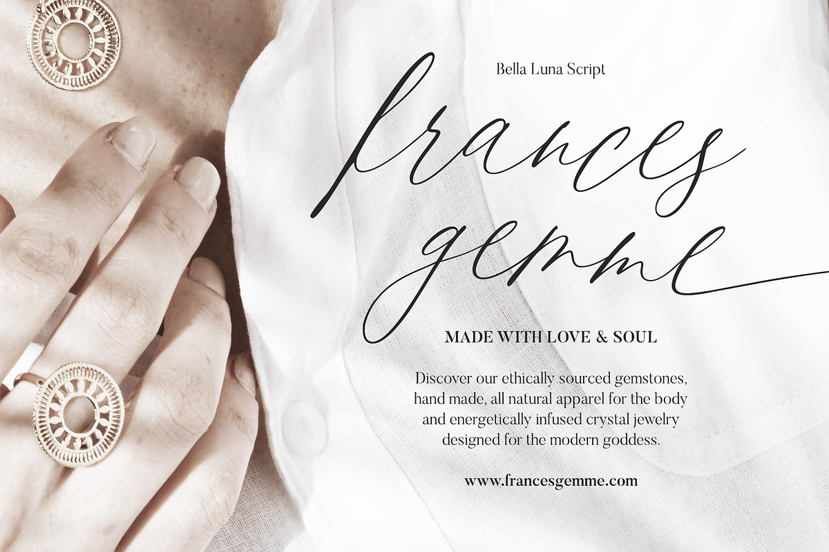 Bella Luna | Feminine Script Font, a Script Font by Pink Coffie