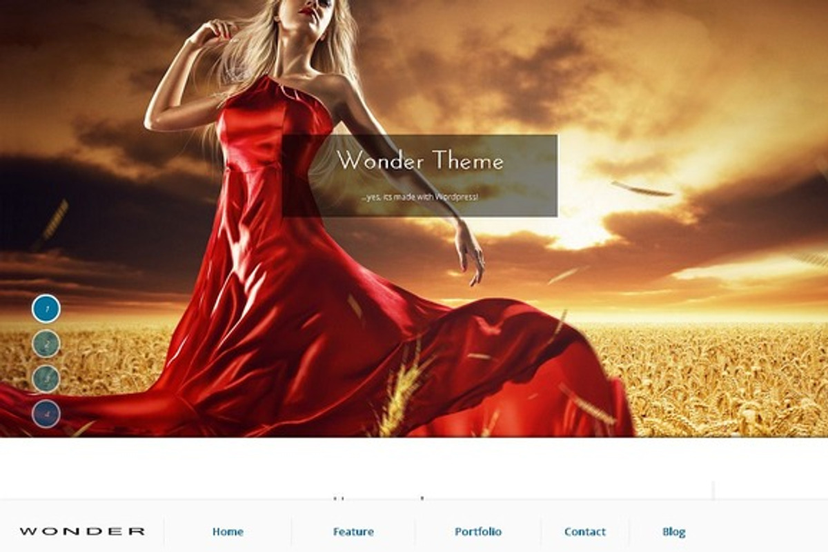 Wonder - fullscreen WordPress theme, a WordPress Template by 7Theme