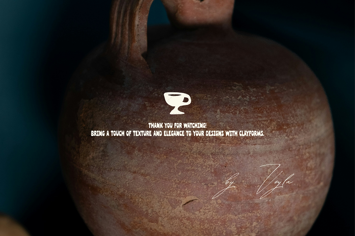 Clayforms: 50 Textured Pottery Forms, an Object Illustration by Veyla