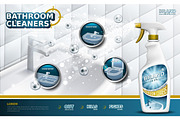 Bathroom cleaners ads, an Illustration by TotallypicRF