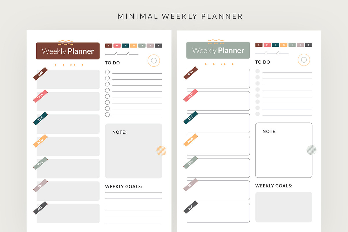Modern Weekly Planner