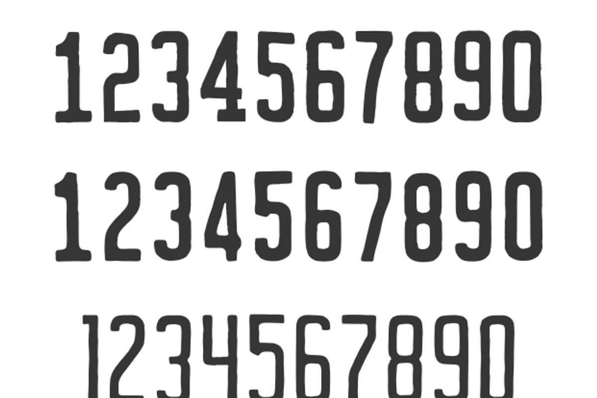 VANITY NUMBERS, a Graphic by FOUNDFONT™
