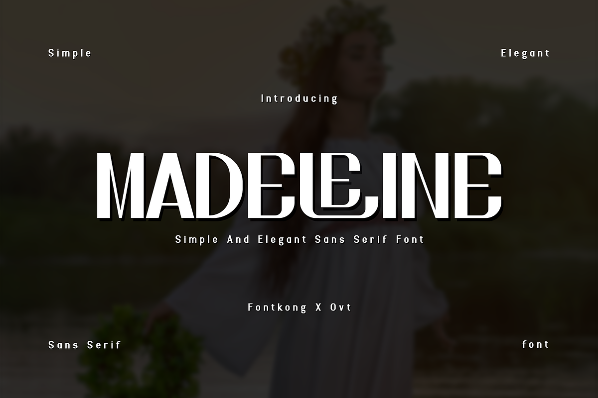 Madeleine-Simple Elegant Sans Serif, a Sans Serif Font by overlaytemplates