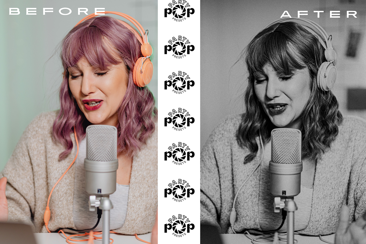 5 Black and White Influencer Presets