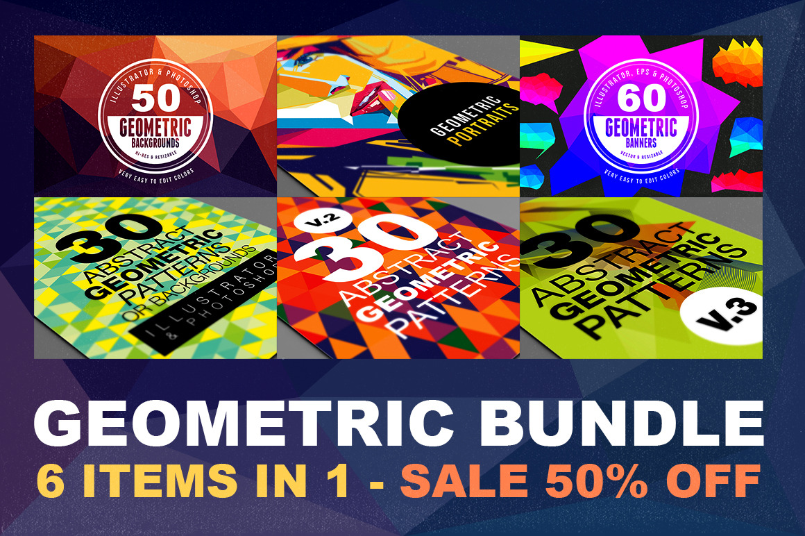 SALE Huge Geometric Bundle, a Pattern Graphic by MIIM