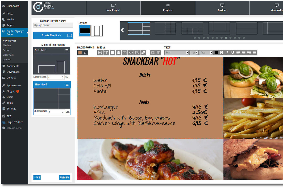 Digitalsignagepress Base, a WordPress Template by wpsoft