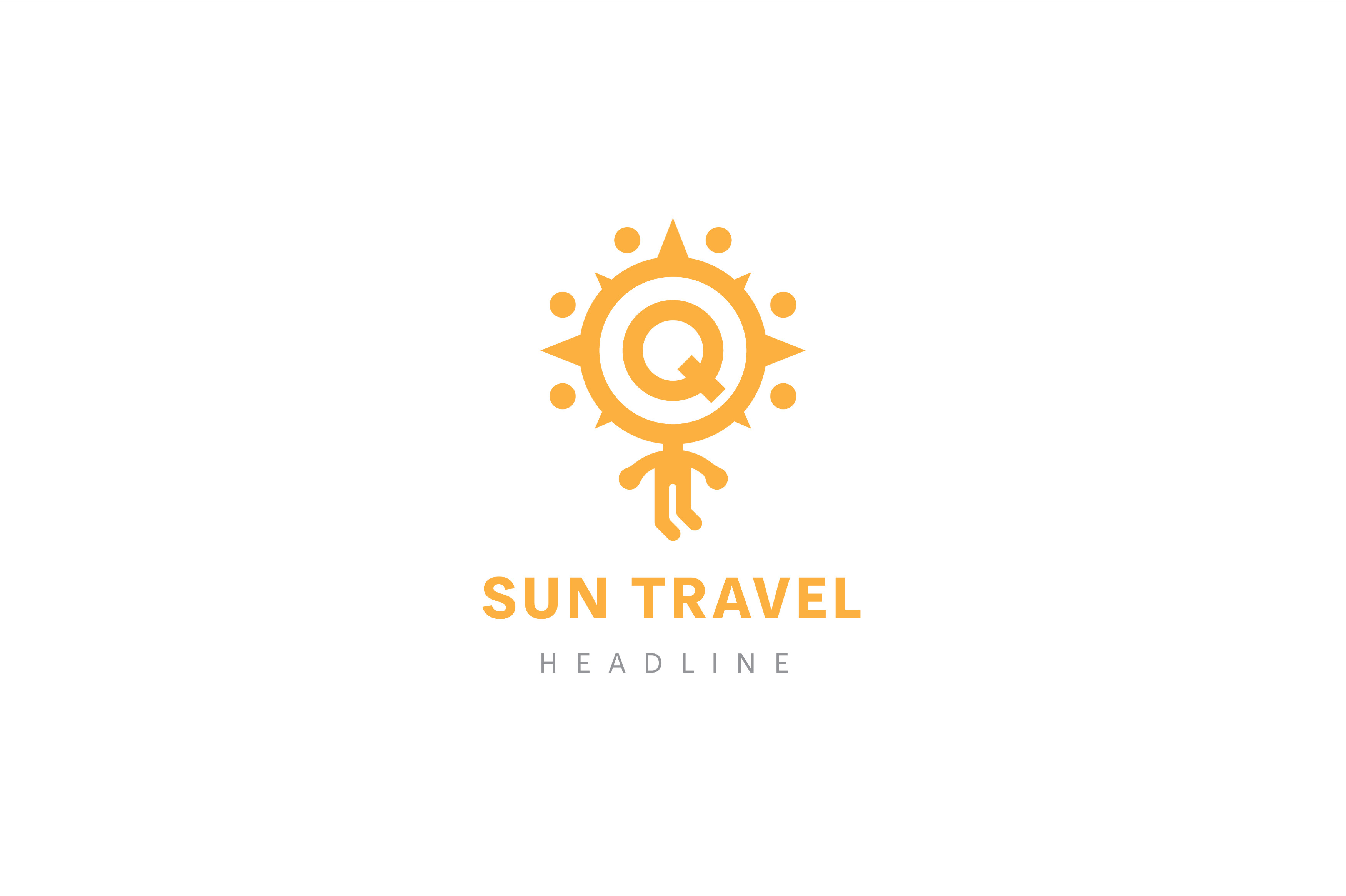Sun travel logo template., a Branding & Logo Template by Anton Akhmatov