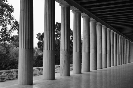 Ionic Columns Abstract, an Architecture Photo by sirylok