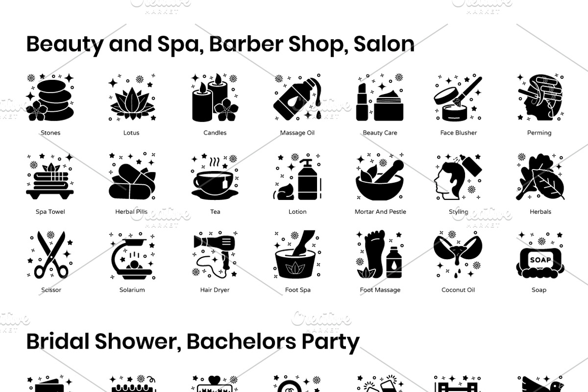 900+ Flat Outline Concepts, a Solid Icon by Brickclay
