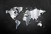 Metal world map, a Texture Graphic by PSDgraphics