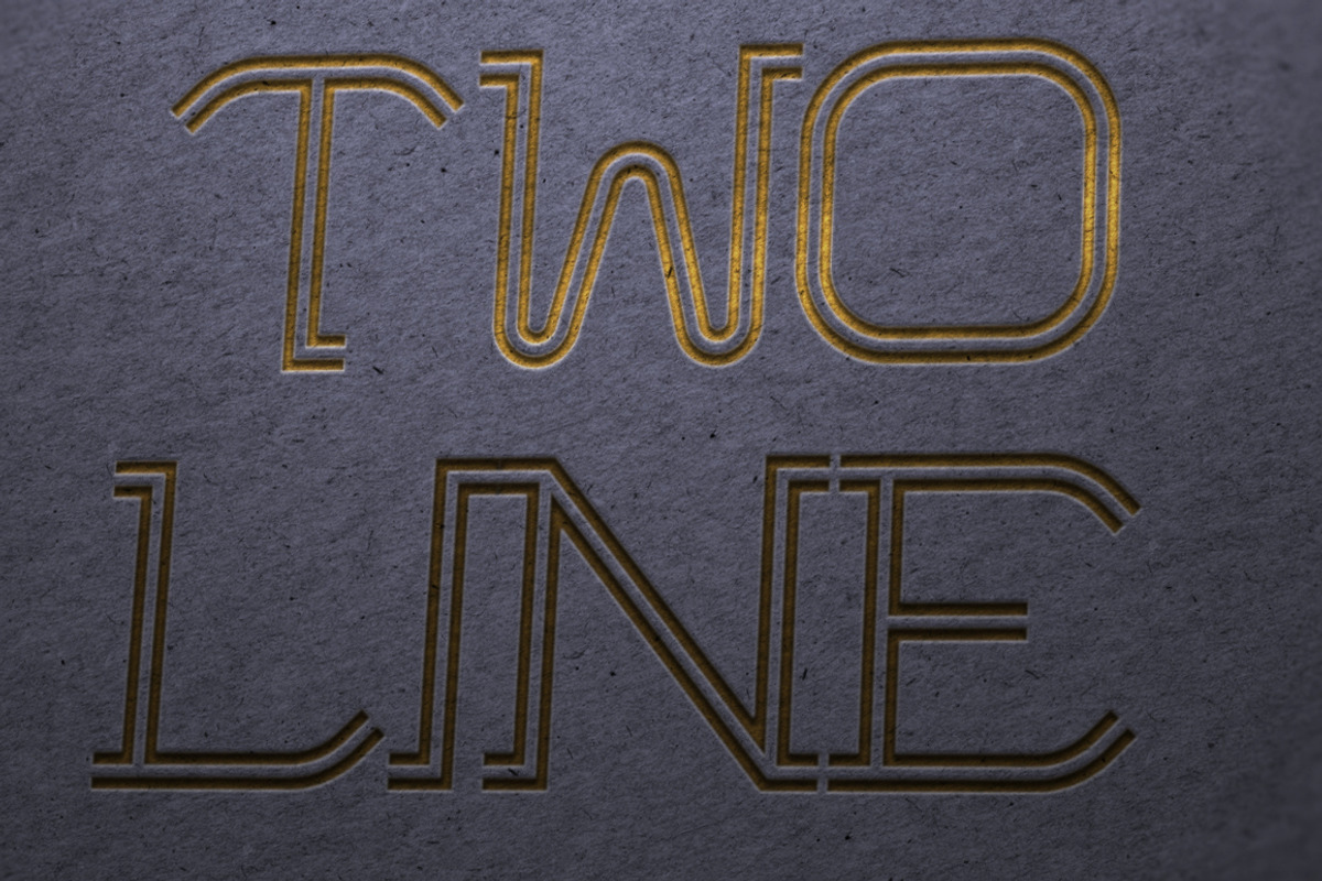 Twoline font two line symbols, a Slab Serif Font by Guten Tag Vector ...