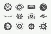 Set of vintage mechanic logos, a Branding & Logo Template by AkimD ...